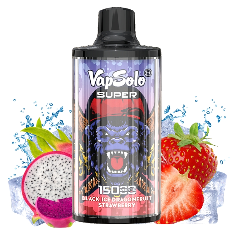 VapSolo 15000 Black Ice Dragonfruit Strawberry Goût | Prix €7,78 ...