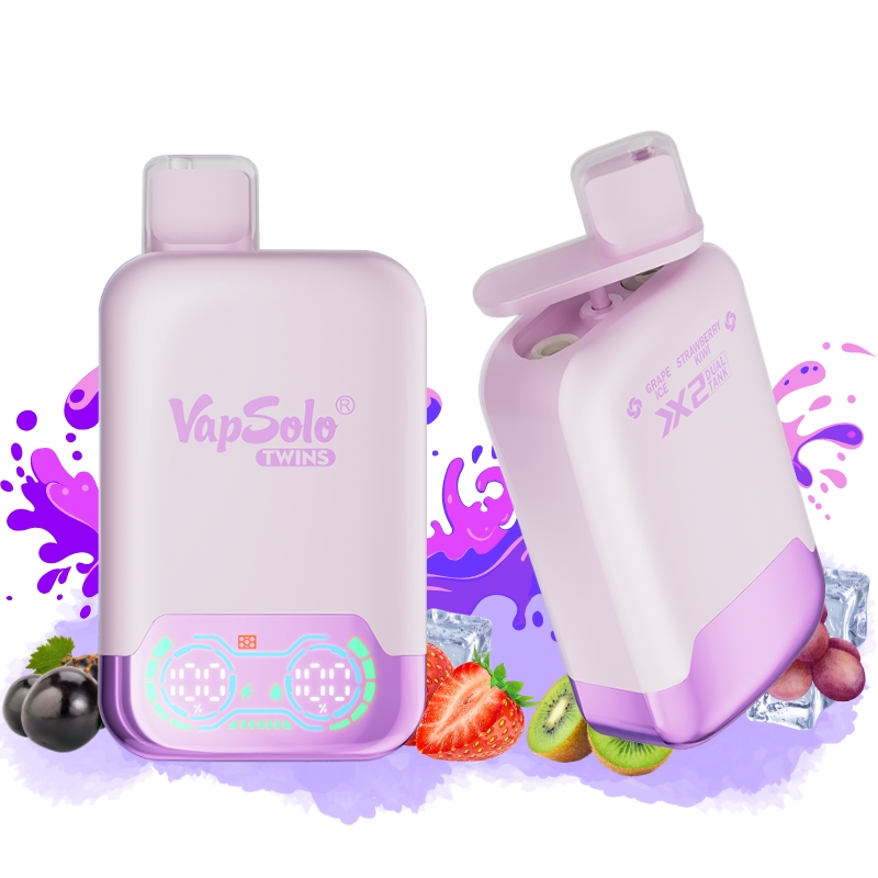 VapSolo Twins 20000 Grape Ice & Strawberry Kiwi Goût | Prix €9,07 ...