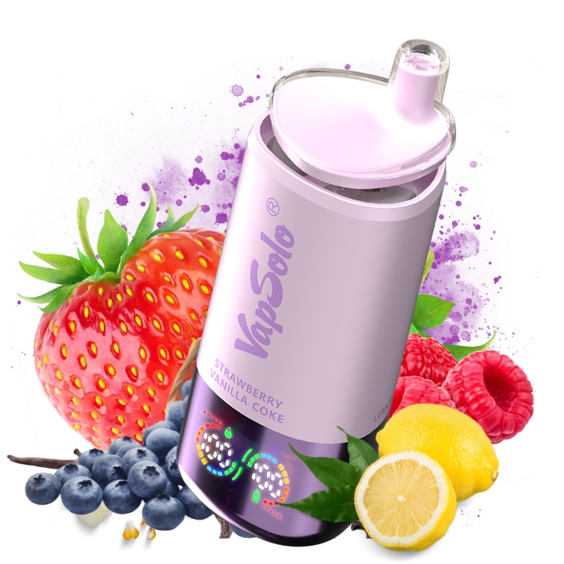 VapSolo Triple Strawberry Vanilla Coke & Blueberry Raspberry & Lemon ...